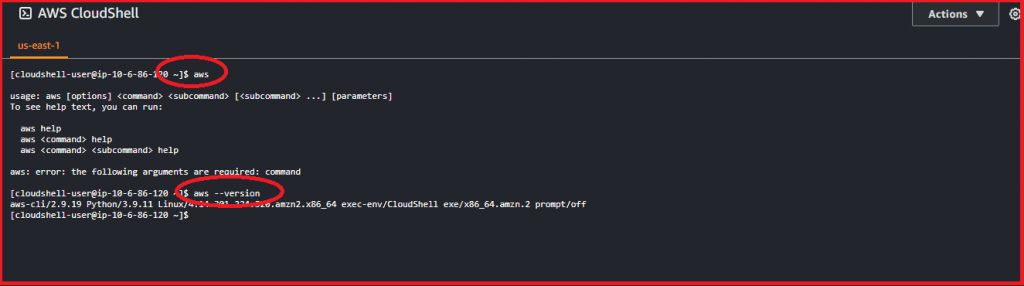AWS CLOUD SHELL - Dot Net Tutorials