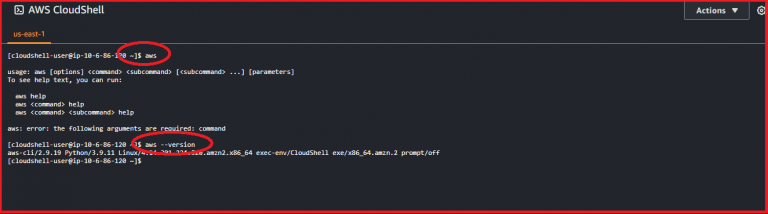 AWS CLOUD SHELL - Dot Net Tutorials