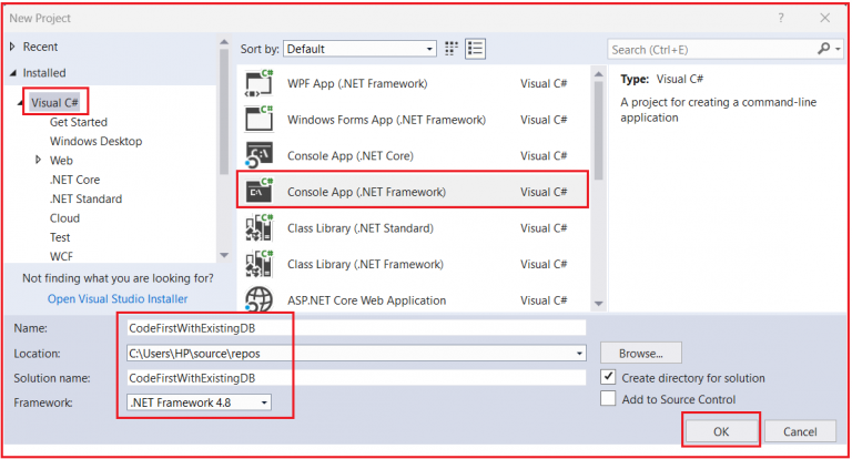 Existing Database Using Entity Framework Code First Approach