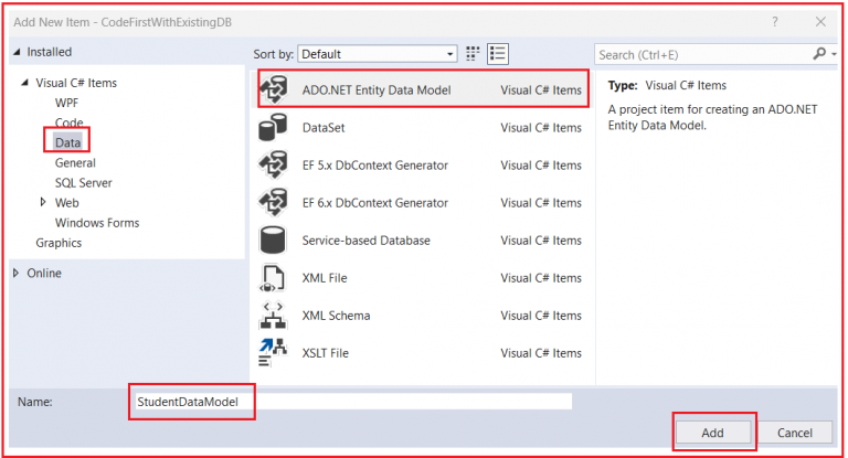 Existing Database Using Entity Framework Code First Approach