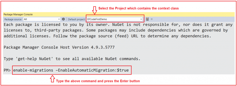Automated Database Migration in Entity Framework Code-First