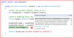 ConcurrencyCheck Attribute in Entity Framework - Dot Net Tutorials