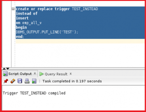 Instead of Triggers (Views) in Oracle - Dot Net Tutorials