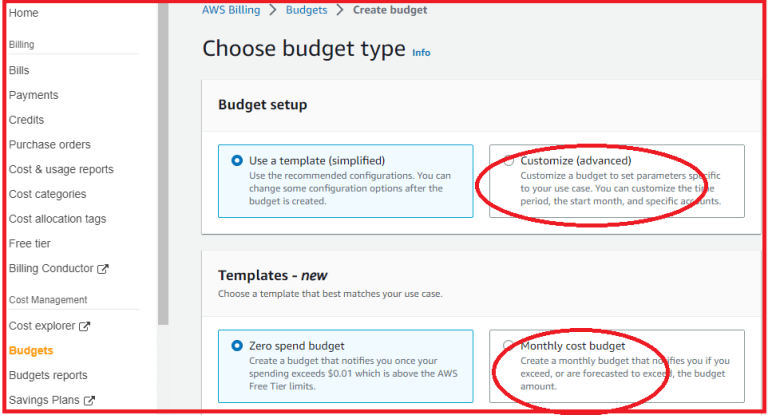 AWS Budget Setup - Dot Net Tutorials