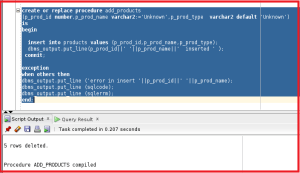 Exception Handing in Oracle Stored Procedure - Dot Net Tutorials