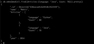 MongoDB Embedded Documents with Examples - Dot Net Tutorials