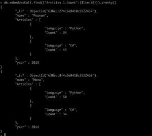 MongoDB Embedded Documents with Examples - Dot Net Tutorials