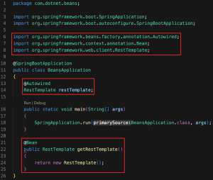 Spring Boot Dependency Injection and Application Runner