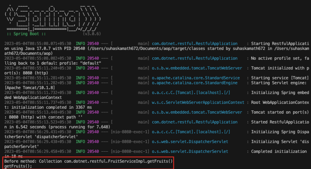 Spring Boot Aop Before Implementation Dot Net Tutorials 9148