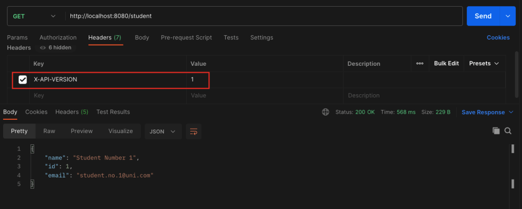 Spring Boot HTTP Header Versioning - Dot Net Tutorials