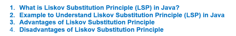 Liskov Substitution Principle Lsp In Java Dot Net Tutorials