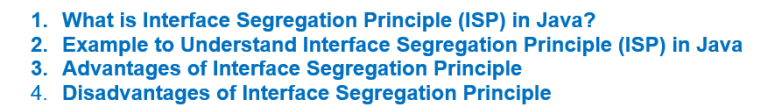 Interface Segregation Principle Isp In Java Dot Net Tutorials