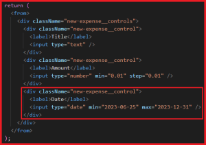 Adding Form Inputs in React - Dot Net Tutorials