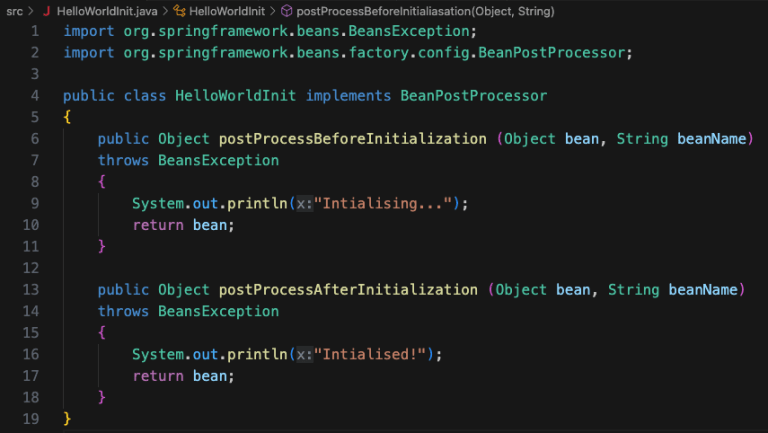 Spring Framework Bean Post Processors - Dot Net Tutorials