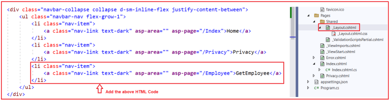 ASP.NET Core Razor Pages Application - Dot Net Tutorials