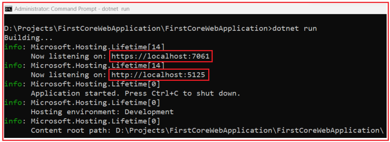 Kestrel Web Server in ASP.NET Core Application - Dot Net Tutorials