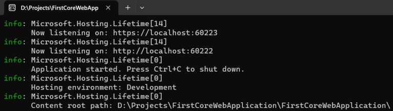 Kestrel Web Server In Aspnet Core Application Dot Net Tutorials