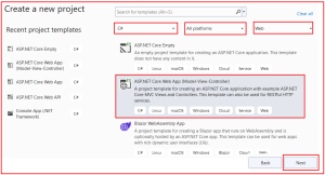 ASP.NET Core Application using MVC Template - Dot Net Tutorials