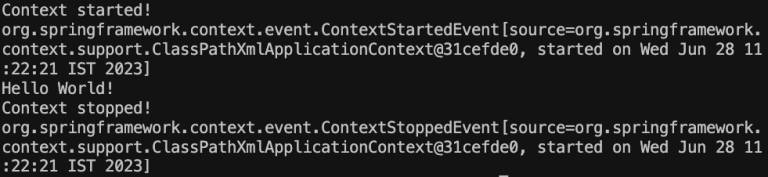 Spring Framework Event Handling - Dot Net Tutorials