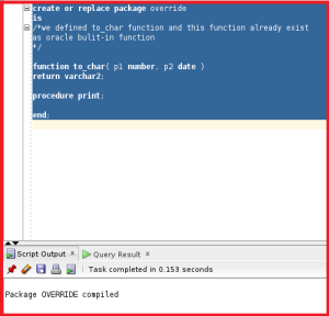 Overloading Standard Package in Oracle - Dot Net Tutorials