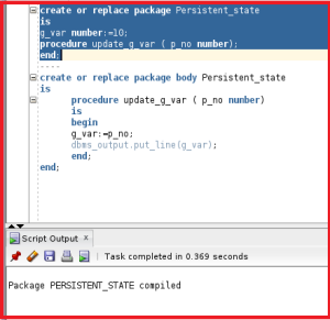 Persistent State of Packages in Oracle - Dot Net Tutorials