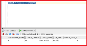 Synonyms in Oracle with Examples - Dot Net Tutorials