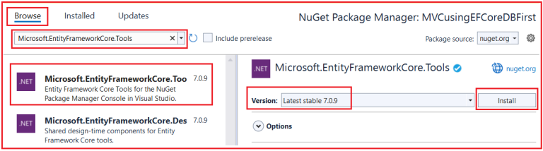 Aspnet Core Mvc With Ef Core Db First Approach Dot Net Tutorials