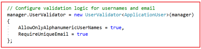 Username and Email Policy in ASP.NET Identity - Dot Net Tutorials