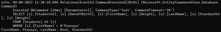 Linq To Entities In Entity Framework Core Dot Net Tutorials
