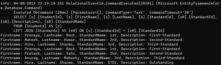 Eager Loading in Entity Framework Core (EF Core) - Dot Net Tutorials