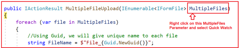 Uploading Multiple Files in ASP.NET Core MVC - Dot Net Tutorials