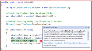 ConcurrencyCheck Attribute in Entity Framework Core - Dot Net Tutorials