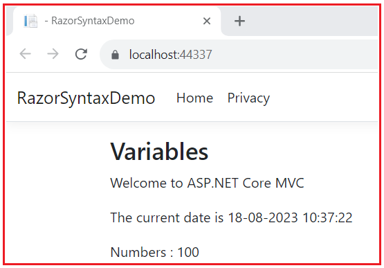 Razor View Engine Quotes Latest C# ASP.NET Core MVC+ Projects + Web