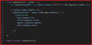 Adding Conditional Return Statements in React - Dot Net Tutorials