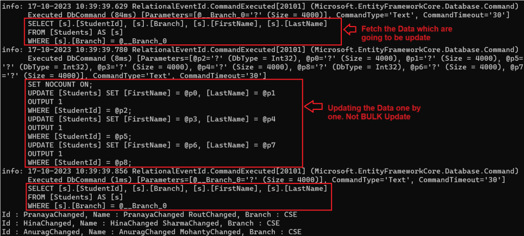 Bulk Operations In Entity Framework Core Dot Net Tutorials