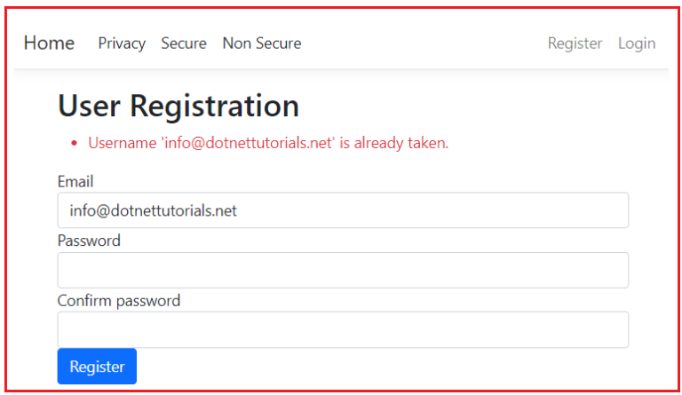 ASP.NET Core Client-Side and Remote Validation - Dot Net Tutorials ASP.NET Core Client-Side and Remote Validation - Dot Net Tutorials