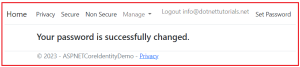 How to Change Password in ASP.NET Core Identity - Dot Net Tutorials