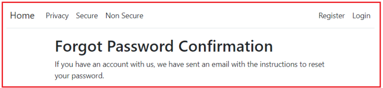 How To Implement Forgot Password In Aspnet Core Identity Dot Net Tutorials