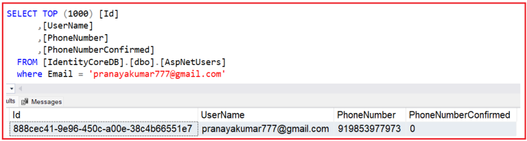 Verify Phone Number in ASP.NET Core Identity - Dot Net Tutorials