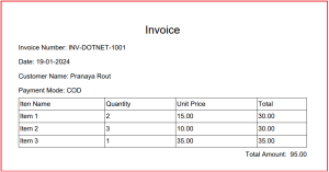 How to Generate PDF in ASP.NET Core MVC - Dot Net Tutorials
