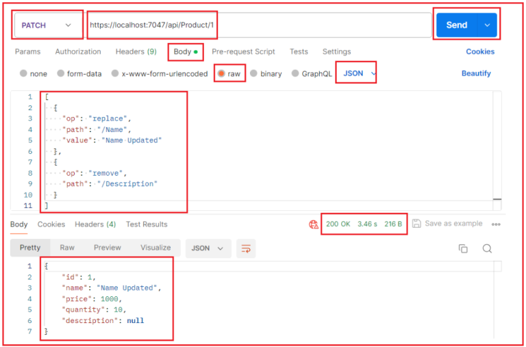 HTTP PATCH Method in ASP.NET Core Web API - Dot Net Tutorials