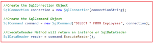 ADO.NET Core SqlDataReader Class - Dot Net Tutorials