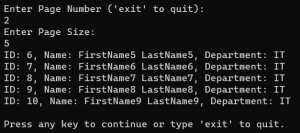Pagination using ADO.NET Core and Stored Procedure - Dot Net Tutorials