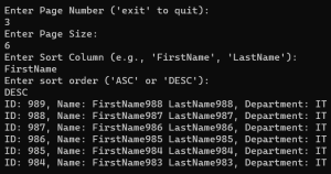 Pagination using ADO.NET Core and Stored Procedure - Dot Net Tutorials