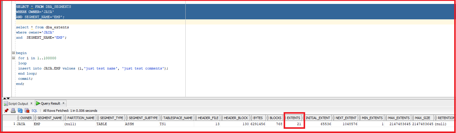 Segments Extents And Data Blocks In Oracle Dot Net Tutorials