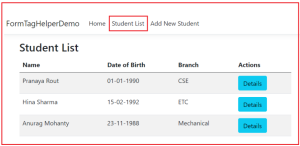 Form Tag Helpers in ASP.NET Core - Dot Net Tutorials