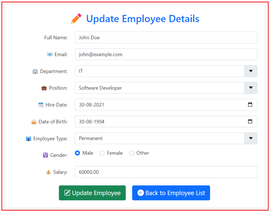 Employee Portal Application Using Aspnet Core Mvc Dot Net Tutorials