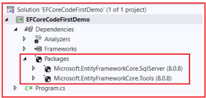 How to Install Entity Framework Core - Dot Net Tutorials