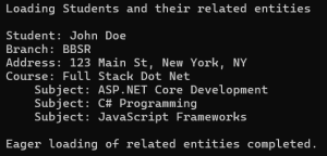 Eager Loading in Entity Framework Core (EF Core) - Dot Net Tutorials