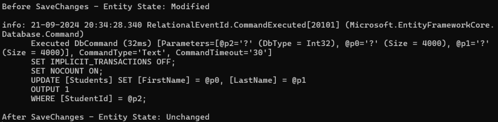 Disconnected Entities In Entity Framework Core Dot Net Tutorials 0097